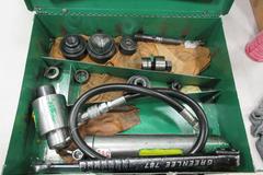 Machines Used | Greenlee 7310SB Knockout Punch Set with Hydraulic Driver