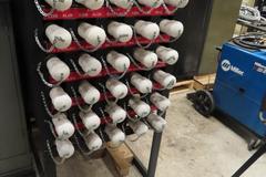 Machines Used | 30 Bin Welding Rod Cabinet with Welding Rod