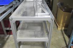 Machines Used | Portable Shelving Unit and Roller Material Rack - 80-20 ...