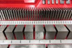 Machines Used | Starrett Webber Square Gage Block Set, .050" to 4" with Case