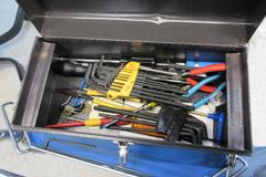 Machines Used | Metro Cart with Craftsman 4-Drawer Tool Box and ...