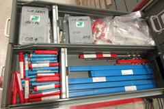 Machines Used | Large Assortment of Perishable Tooling with Cabinet ...