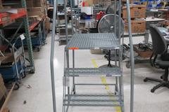 Machines Used | Uline Rolling Warehouse Stair, 41" Top Tread Height, 24 ...