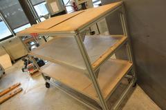Machines Used | Aluminum Frame Cart with (4) Levels