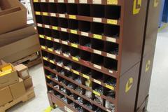 Machines Used | Lawson Products Metal 80 Bin Fastener Cabinet with ...
