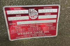 Machines Used | Starrett Webber 5" to 20" Gage Block Set with Case