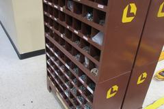 Machines Used | Lawson Products Metal 80 Bin Fastener Cabinet with ...