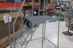 Machines Used | Uline Rolling Warehouse Stair, 41" Top Tread Height, 24 ...