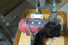 Machines Used | Aro Pneumatic 500 Lb Chain Hoist on Cart