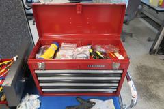 Machines Used | Metro Cart with Craftsman 4-Drawer Tool Box and ...