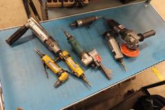 Machines Used | Pneumatic Tools, (2) Angle Grinders, (1) Dynafile & More