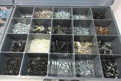 Machines Used | Misc Fasteners with Metal Organizers.