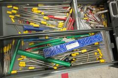 Machines Used | Large Assortment of Perishable Tooling with Cabinet ...