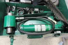 Machines Used | Greenlee 7310SB Knockout Punch Set with Hydraulic Driver