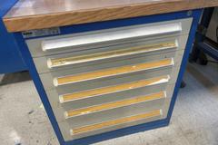 Machines Used | Stanley Vidmar Cabinet Base Work Bench with Maple Top ...