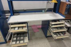 Machines Used | Vidmar Work Bench with (12) Drawers, Upper Shelf ...