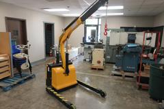 Machines Used | Vestil Electric Powered Floor Crane, 2500 lbs Capacity ...