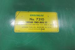 Machines Used | Greenlee 7310SB Knockout Punch Set with Hydraulic Driver