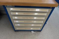 Machines Used | Stanley Vidmar Cabinet Base Work Bench w Maple Top ...