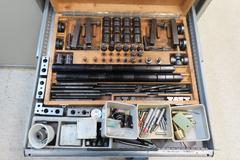 Machines Used | Lista Workbench Tool Cabinet and Contents: Drills ...