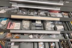 Machines Used | Electrical Components in 17-Drawer Cabinet