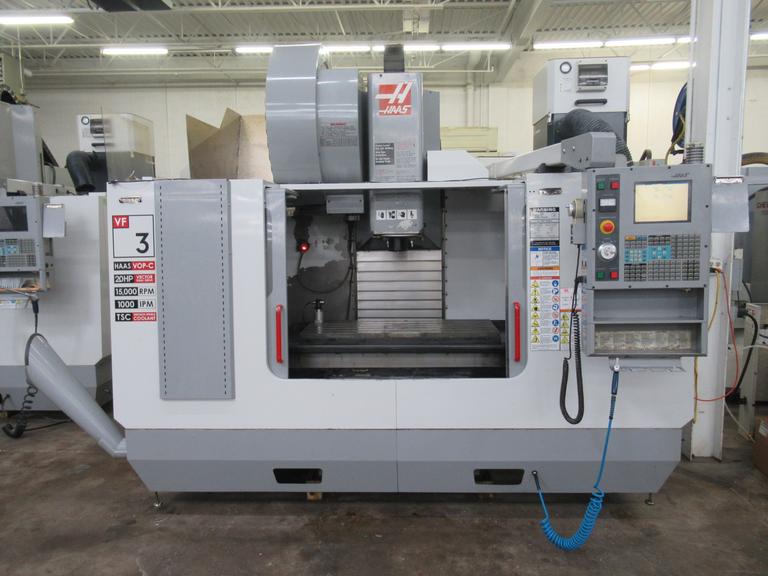 Haas VF-3 CNC Vertical Machining Center with 15,000 RPM CT-40 Spindle ...