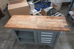 Machines Used | Kennedy Work Bench with Solid Wood Top and (5) Drawers