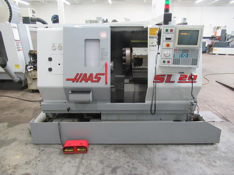 Haas SL-20 CNC Turning Center with 3-Jaw Chuck, Tailstock, Chip Auger ...