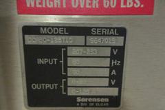 Machines Used | Sorenson DCR80-125T 125 Amp Power Supply