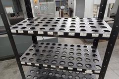Machines Used | Big Bear Cat 40 Tool Holder Rack with 200 Positions.