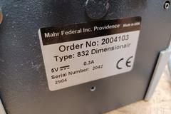 Machines Used | Mahr Federal Type 832 Dimensionair Digital Air Gage