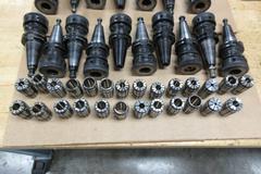 Machines Used | (17) Command CAT40 TG100 Collet Holders with Assorted TG100 Collets