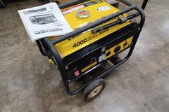 Machines Used | Champion Portable Generator, 4000 Peak Watts, 120-Volt ...