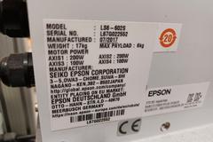 Machines Used | Epson LS6-6025 3-Axis Robotic Arm with RC90 Controller, Custom Assembly Machine ...