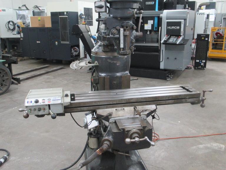 Bridgeport 1J Vertical Milling Machine, Step Pulley Speed Change ...