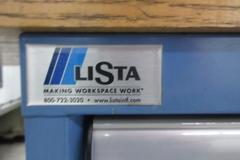 Machines Used | Lista Work Table, 7 Drawers, Wooden Top, Over Head ...