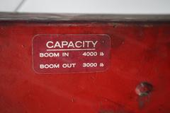 Machines Used | Star Cranes Floor Mounted Swiveling Boom Crane