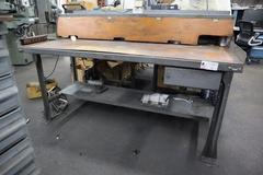Machines Used | Equipto Work Bench with Upper and Lower Shelf and Drawer