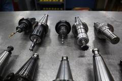 Machines Used | CT 40 Taper Tool Holders (10) Assorted Collet Holders