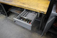 Machines Used | Equipto Maple Top Work Bench w Drawer, Upper and Lower ...