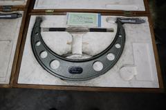 Machines Used | Mitutoyo Micrometers (6) in Wood Boxes