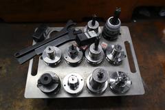 Machines Used | BT-40 Taper Tool Holders on Tool Rack (9) Collet ...
