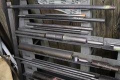 Machines Used | Bar Rack with Bar Stock - Steel and Copper