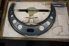 Machines Used | Mitutoyo Micrometers (6) in Wood Boxes