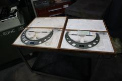 Machines Used | Mitutoyo Micrometers (6) in Wood Boxes