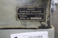 Machines Used | Boyar Schultz Model 612 Surface Grinder