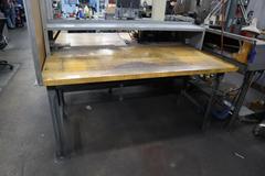 Machines Used | Equipto Maple Top Work Bench w Upper Shelf