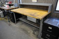 Machines Used | Equipto Maple Top Work Bench w Drawer, Upper and Lower ...