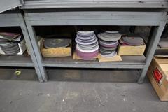 Machines Used | Used Grinding Wheels on Rack Most 7" with 1.25" Pull