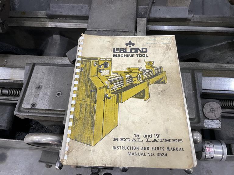 Machines Used | LeBLond Regal 15" x 32" Engine Lathe with Servo-Shift